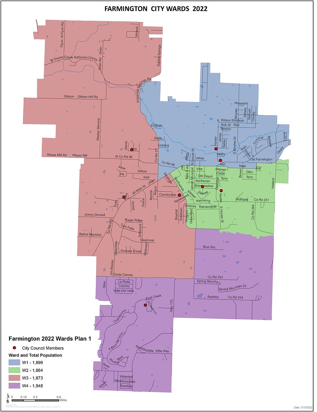 Council Adopts New 2022 Ward Boundaries | The Washington County ...