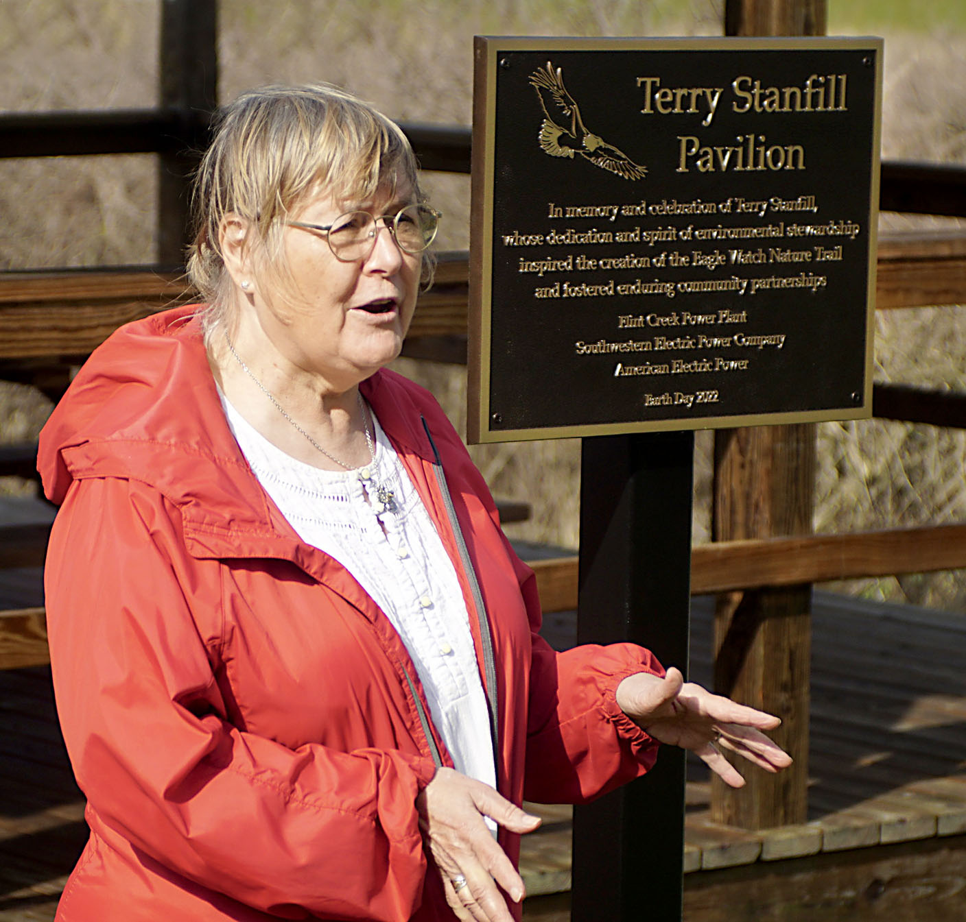 Pavilion renamed, plaque unveiled to remember Stanfill | Westside Eagle ...