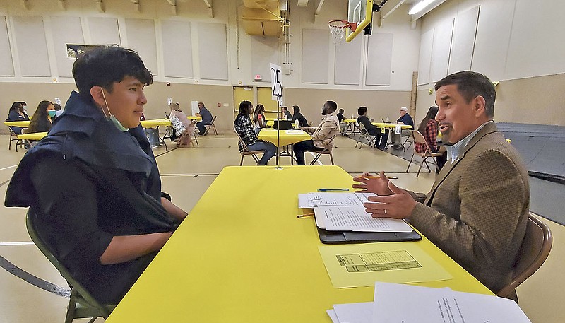 Fort Smith Darby eighth-graders have mock interviews in their ...