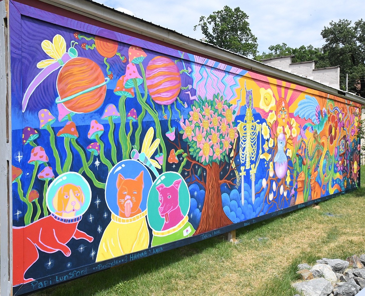WATCH: Local art students help create new mural | Hot Springs Sentinel ...