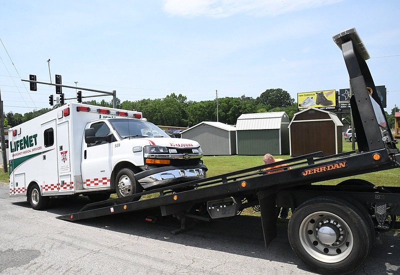 WATCH: Loaded ambulance in collision | Hot Springs Sentinel Record