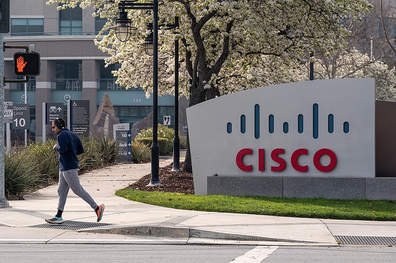 Cisco stock falls 14% after gloomy outlook | Northwest Arkansas ...