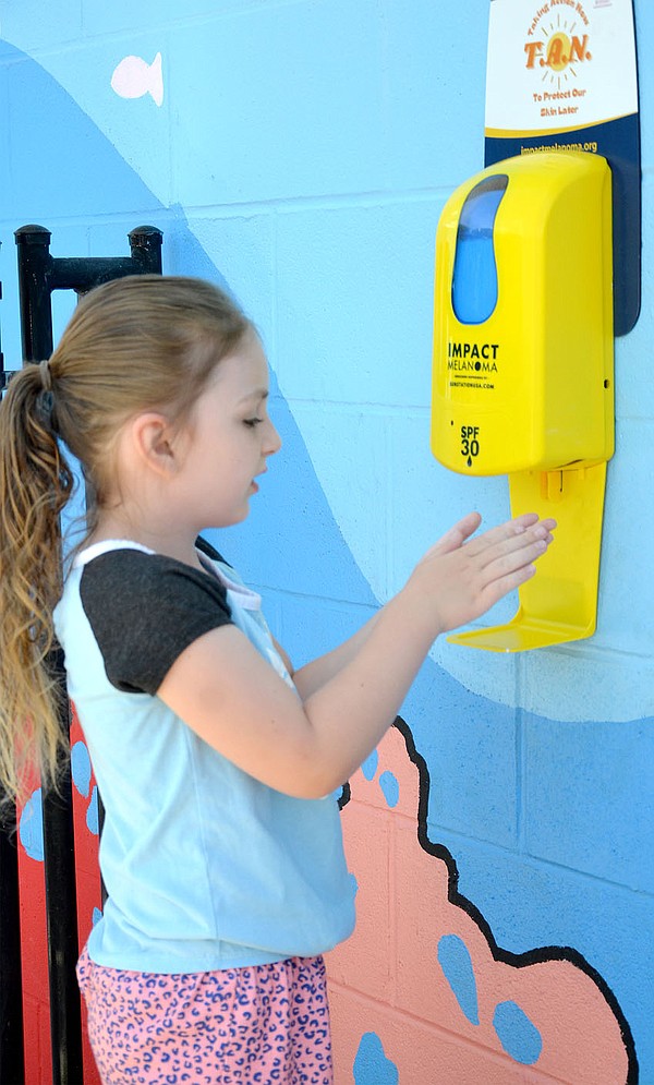 Sunscreen dispenser installed at splash pad in Pea Ridge | The Arkansas ...