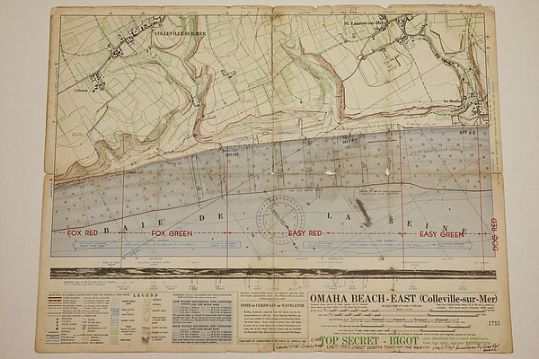 Vital D-Day map headed to Library of Congress