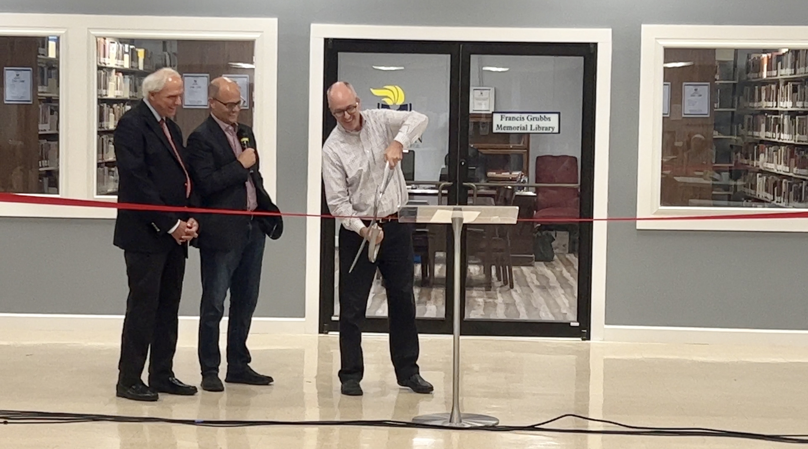 WATCH: Champion welcomes start of school year with library grand ...