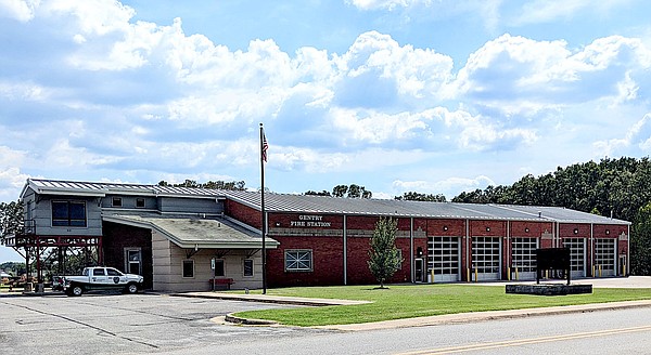 Main station of Gentry Fire Department