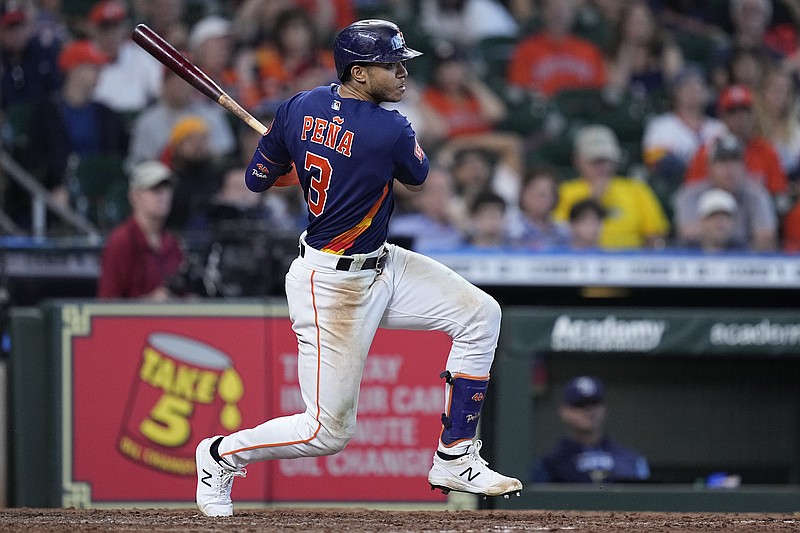 Pena homers, drives in 3 to lead Astros over Rays 3-1 | Texarkana Gazette