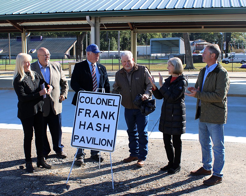 Pavilion formally dedicated in honor of former mayor Frank Hash | El ...