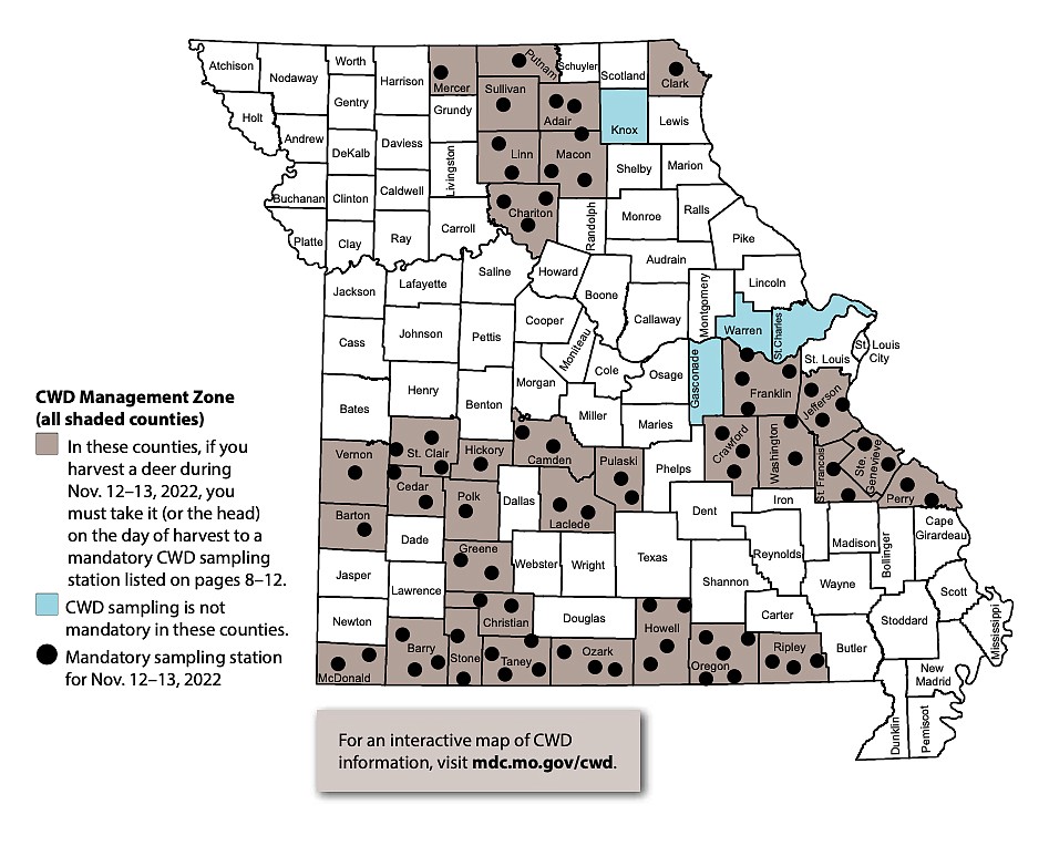 State removes CWD testing in some management zone counties | Jefferson ...
