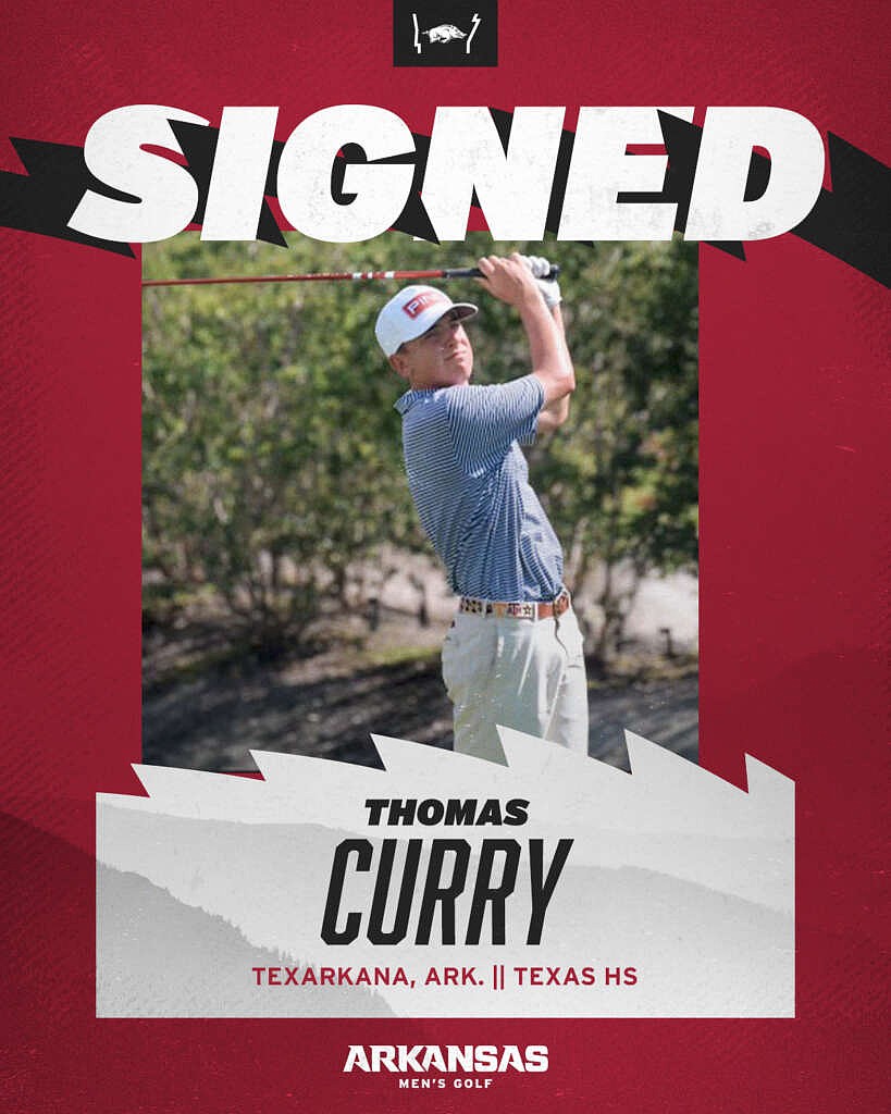 Arkansas golf inks three, including Texas High's Thomas Curry ...