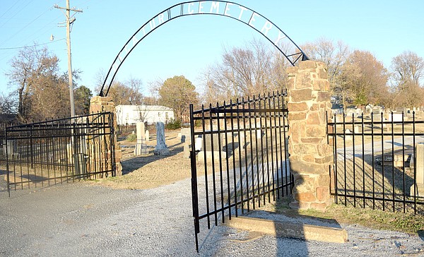 Historic cemetery gets main entryway face lift | Westside Eagle Observer