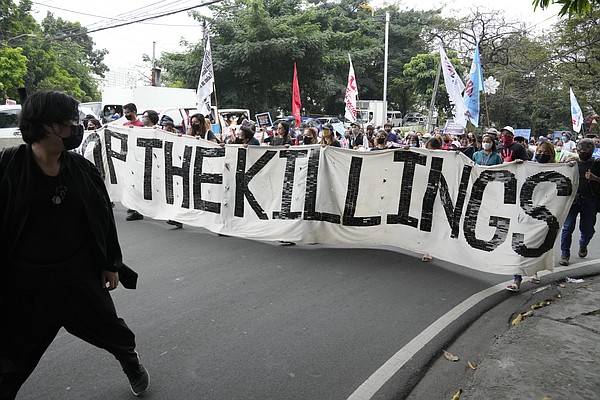 Marchers decry Philippine killings, rights abuses | The Arkansas ...