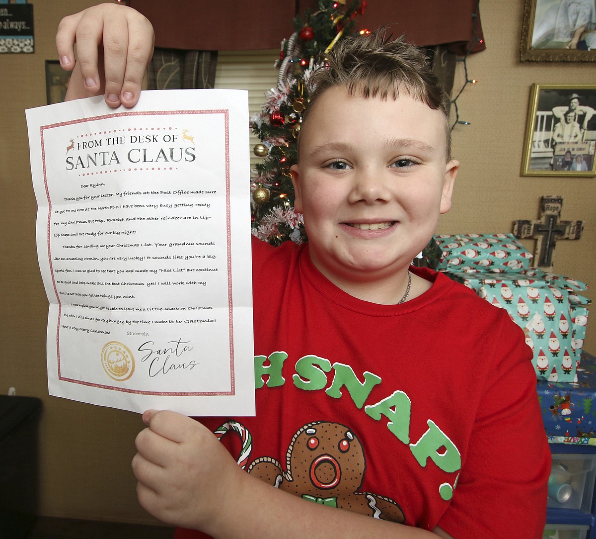 Santa writes back to North Carolina third-grader | Texarkana Gazette