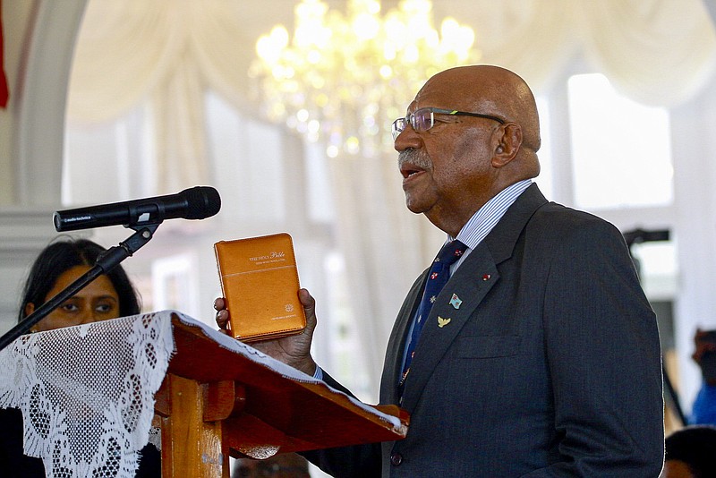 Rabuka sworn in as prime minister of Fiji | Northwest Arkansas Democrat ...
