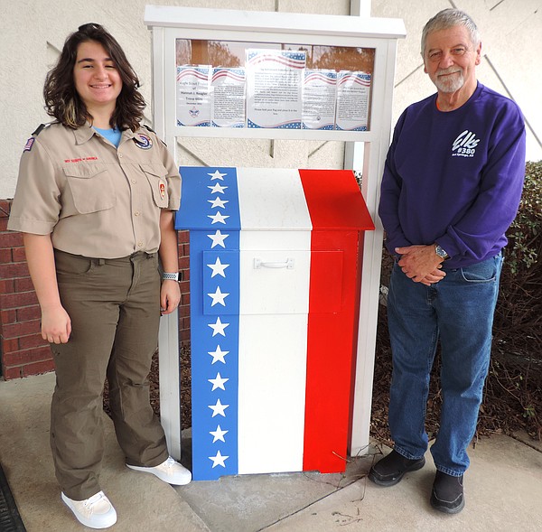 Elks Lodge receives Flag Retirement Collection Box | Hot Springs ...