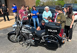 Donated motorcycle unveiled as police vehicle | Westside Eagle Observer