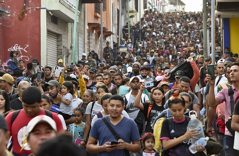 3,000 migrants begin Mexico trek | Northwest Arkansas Democrat-Gazette