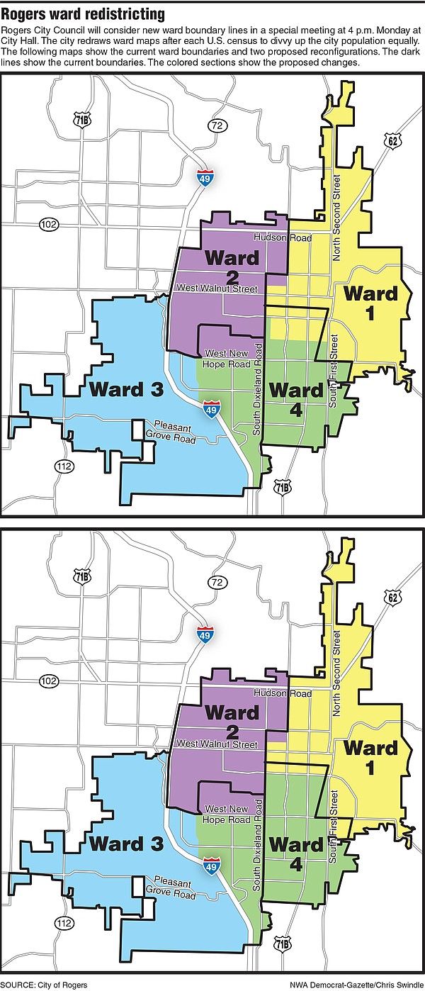 Rogers ward map proposals would leave room to grow | Northwest Arkansas ...