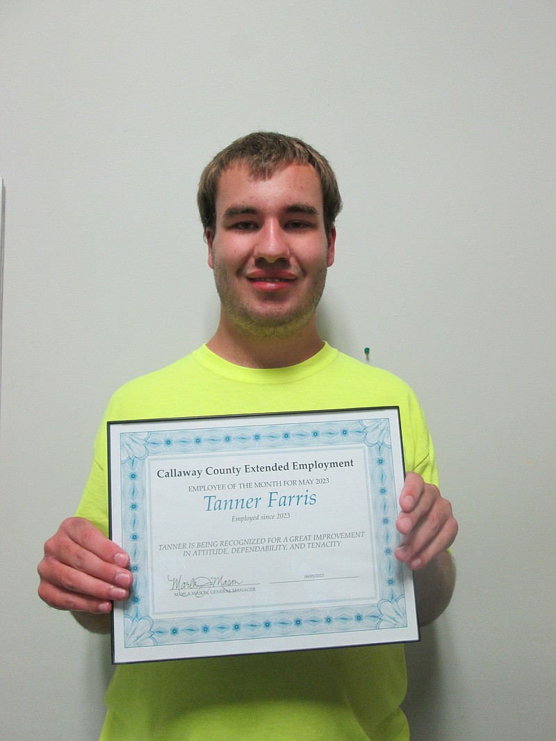 Callaway County Extended Employment May Employee of the Month | Fulton Sun