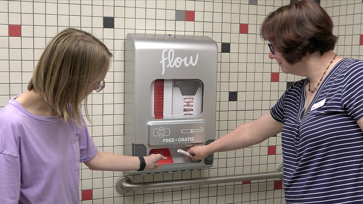 WATCH | GC Library introduces free feminine hygiene product dispensers ...