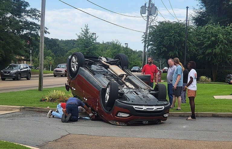 Overturned vehicle | Camden News