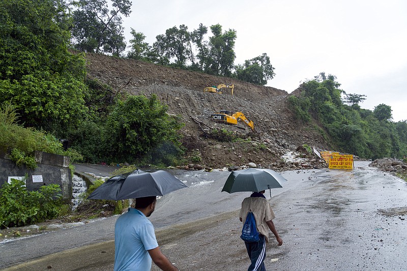Heavy monsoon rains trigger floods and landslides in India’s Himalayan region, leaving at least ...