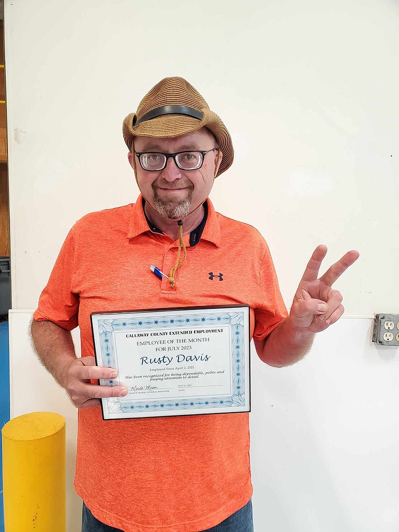 Callaway County Extended Employment July Employee of the Month — Rusty ...
