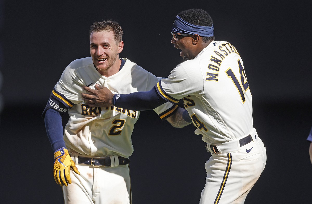 Turang’s infield hit gives Brewers win in 10th and 2-game sweep of ...