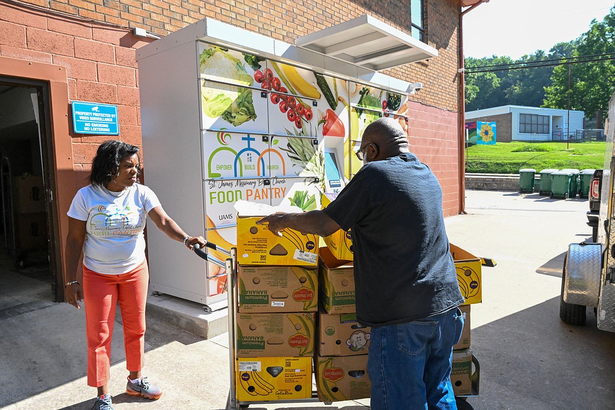 Families getting food on their schedules with lockers set up at church ...