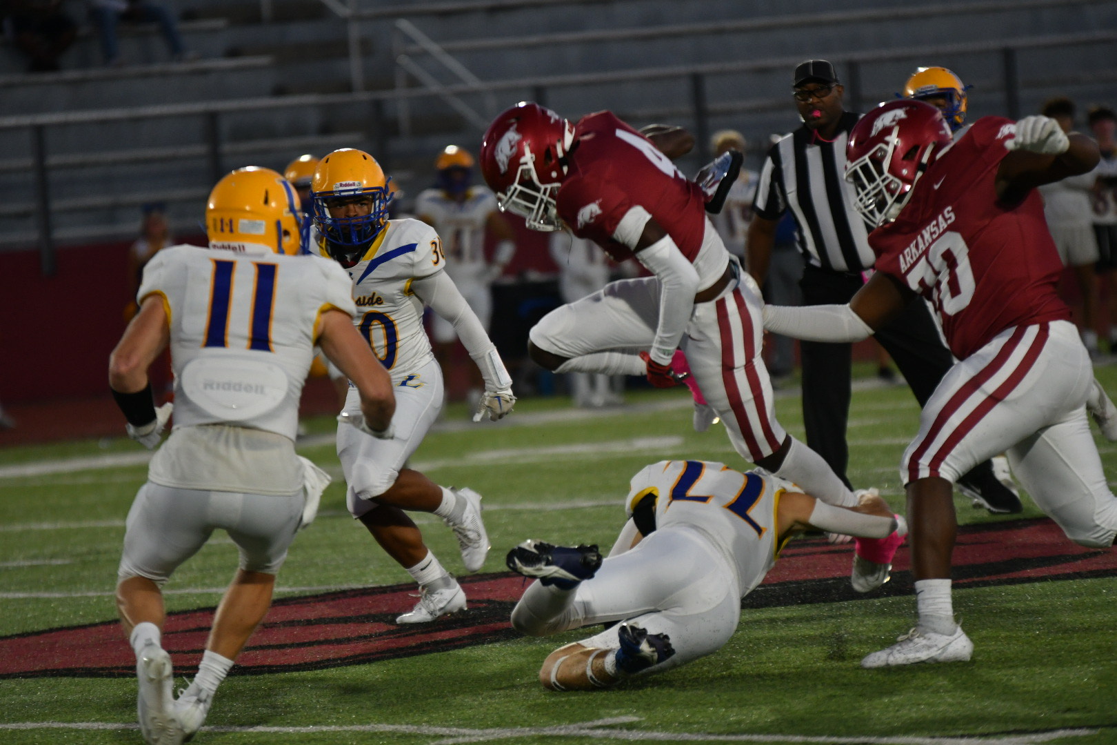 Prep Football: Arkansas High falls shy to Lakeside, 34-31, in ...