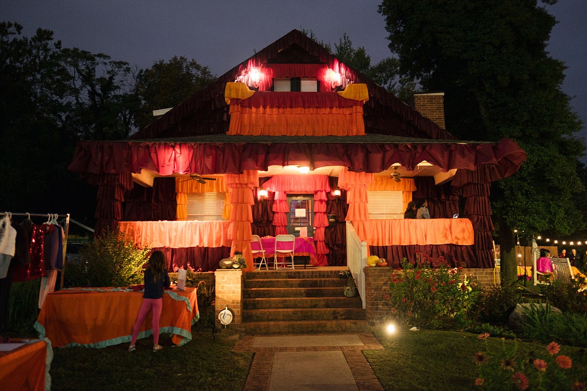 Danielle Hatch’s exterior installation on a house allows people to ...