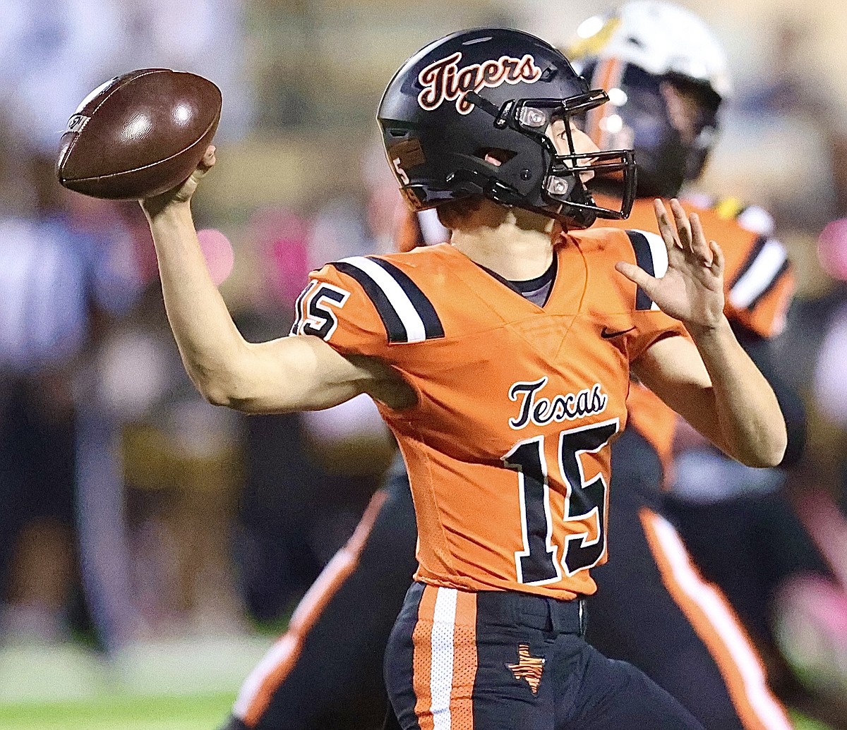 Prep Football: No. 4 Texas High's powerful offense comes up big in win ...