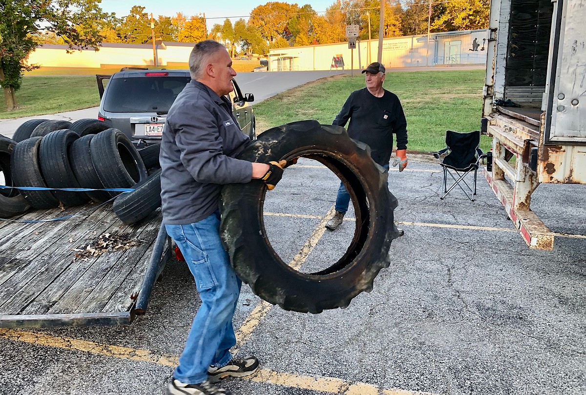 Rubber hits the road at tire recycling event | Jefferson City News Tribune