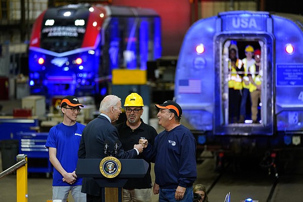 'Amtrak Joe' Biden visits Delaware to promote $16 billion for passenger ...