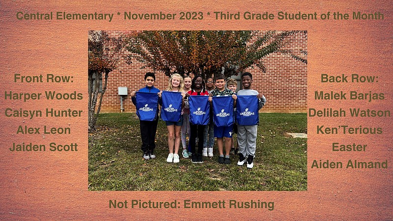 Central Elementary Recognizes November Students of the Month | Magnolia ...