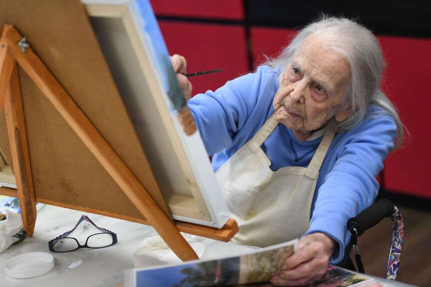 Artist Mary Talbert marks 100th birthday with exhibition at The Medium ...