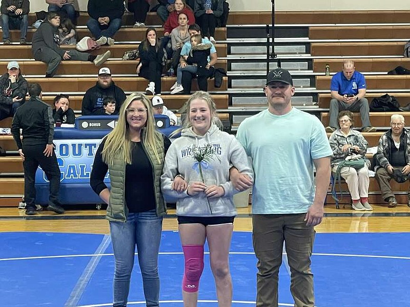 South Callaway girls wrestling honors Hargis and Lewis on Senior Night ...