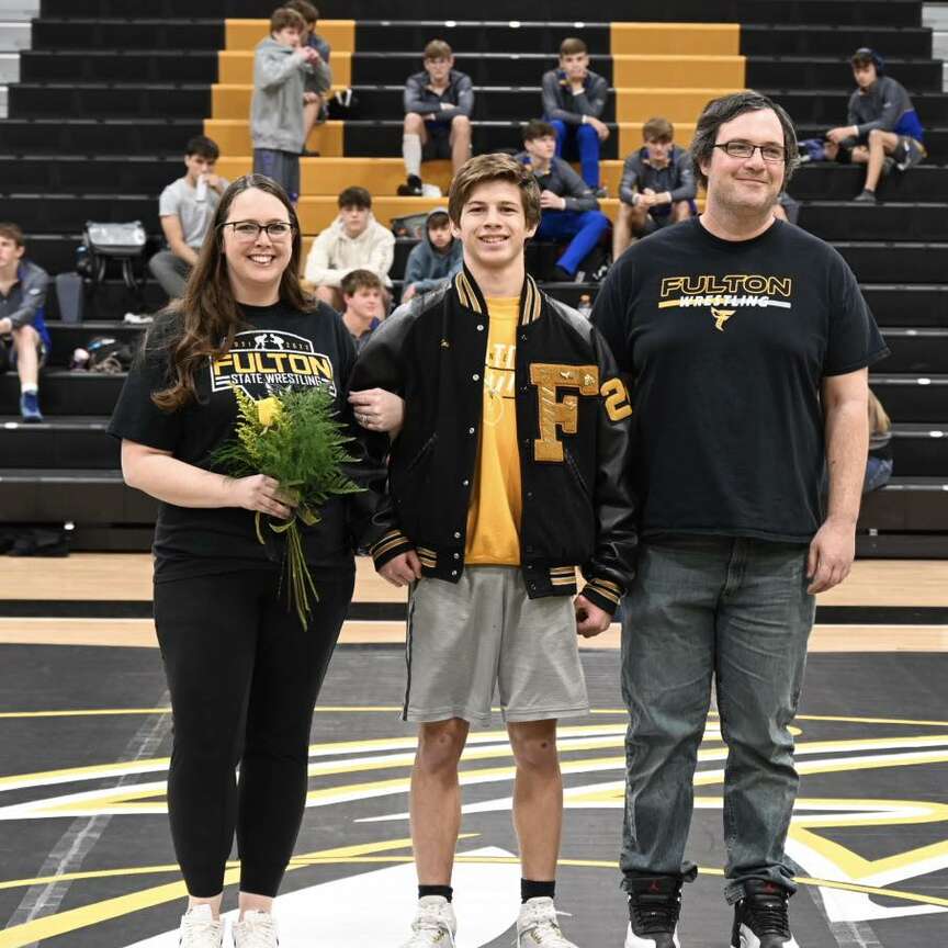 Fulton boys wrestlers Ayers and Brocksmith go undefeated on Senior ...