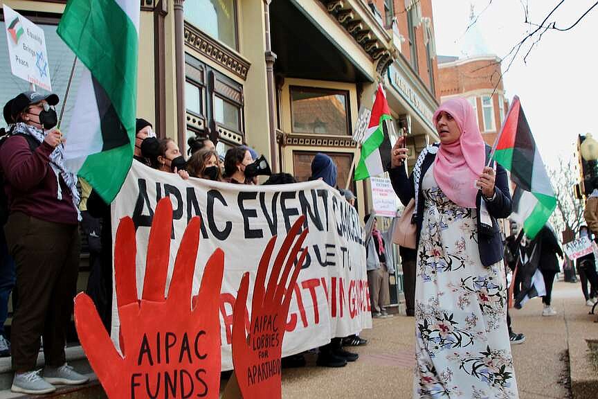 Protesters arrested, secretary of state accosted at protest Tuesday ...