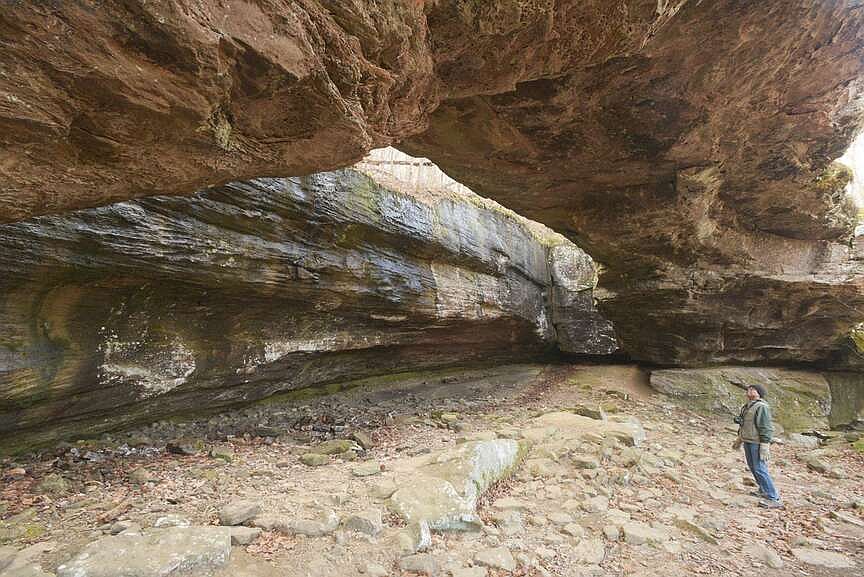 Rain, water, ice work wonders to form natural bridge in Newton County ...