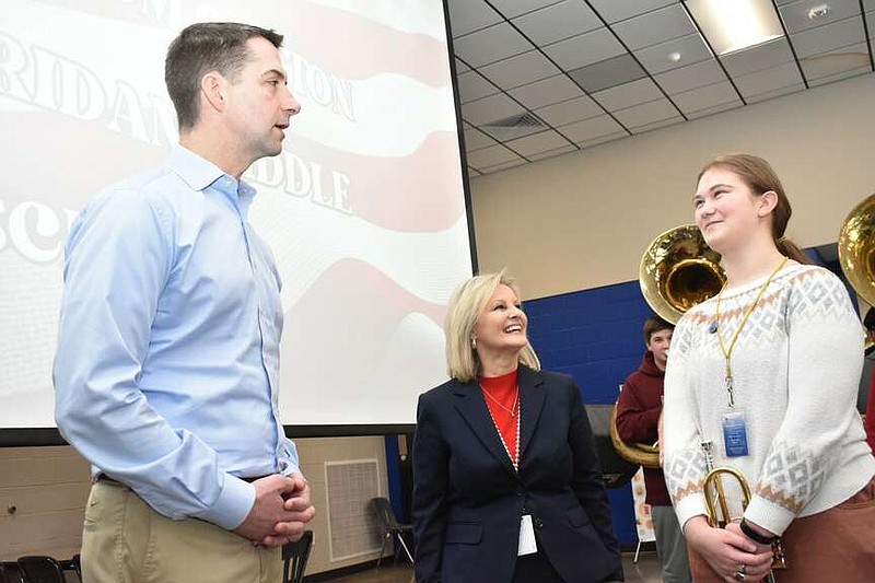 Cotton visits Sheridan Middle School | Pine Bluff Commercial News