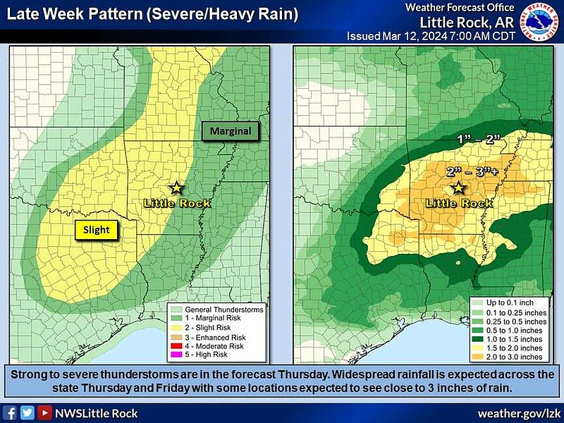 Arkansas at risk for severe weather on Thursday | The Arkansas Democrat-Gazette - Arkansas' Best ...