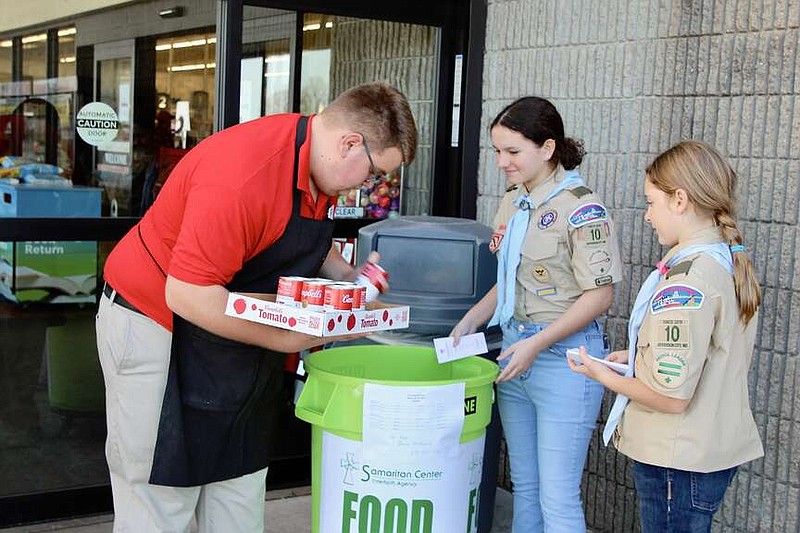 Scouts hold food drive for Samaritan Center | California Democrat