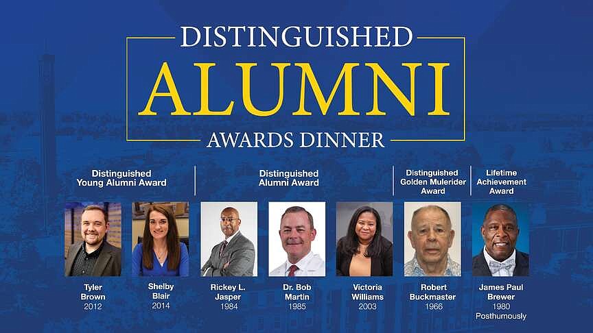 Sau Will Honor Seven Mulerider Alumni At Distinguished Alumni Awards