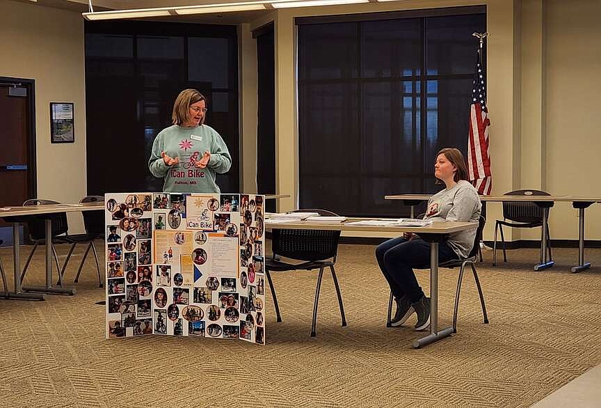 Nancy Hanson shares info on iCan Bike, WeBUILT | Fulton Sun