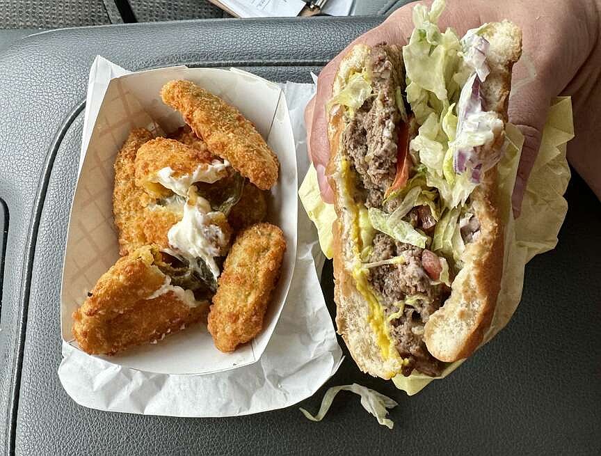 WATCH | The Original Burgers & More’s double cheeseburger and poppers ...