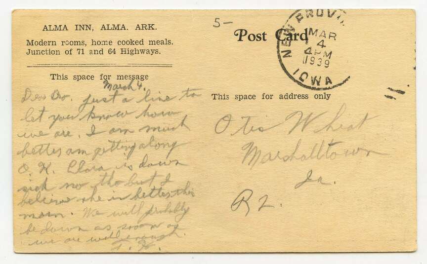 Arkansas Postcard Past: Alma in 1939 | Northwest Arkansas Democrat-Gazette