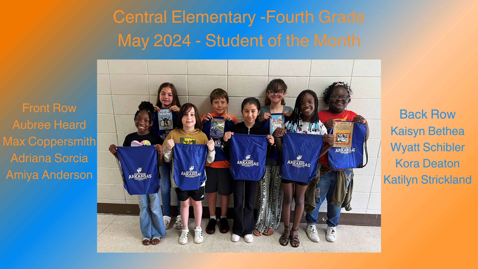 Central Elementary School Students of the Month | Magnolia Banner News