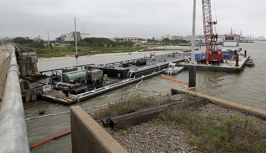 Coast Guard: Barge collision may have spilled up to 2,000 gallons of ...