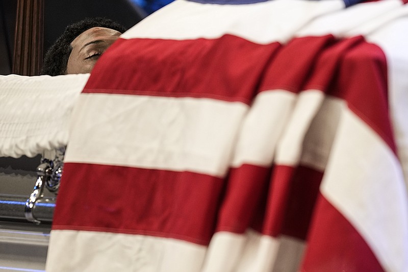 Hundreds pack funeral for Roger Fortson, the Black airman killed in his ...
